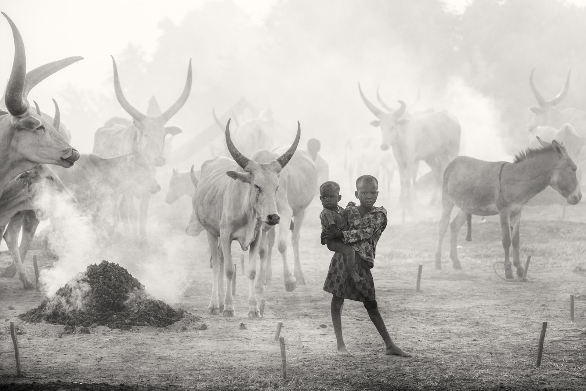 “Siblings in a Dinka Cattle Camp” by Trevor Cole | FRAMES